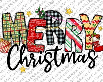 Merry Christmas PNG File, Sublimation Designs Download, Digital, Merry ...