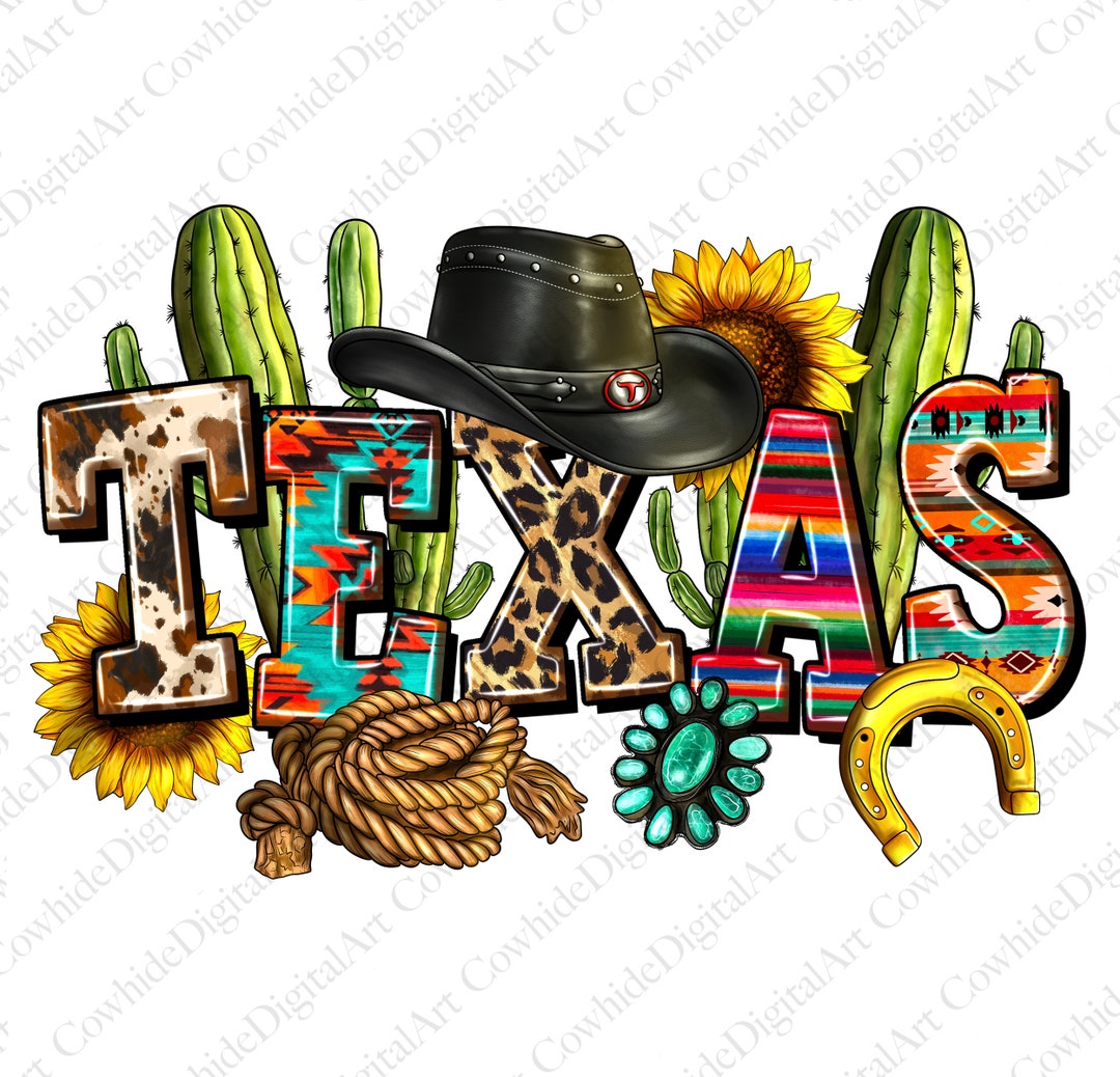 Texas Western Png Sublimation Design Download, Texas Flag Png, Western ...