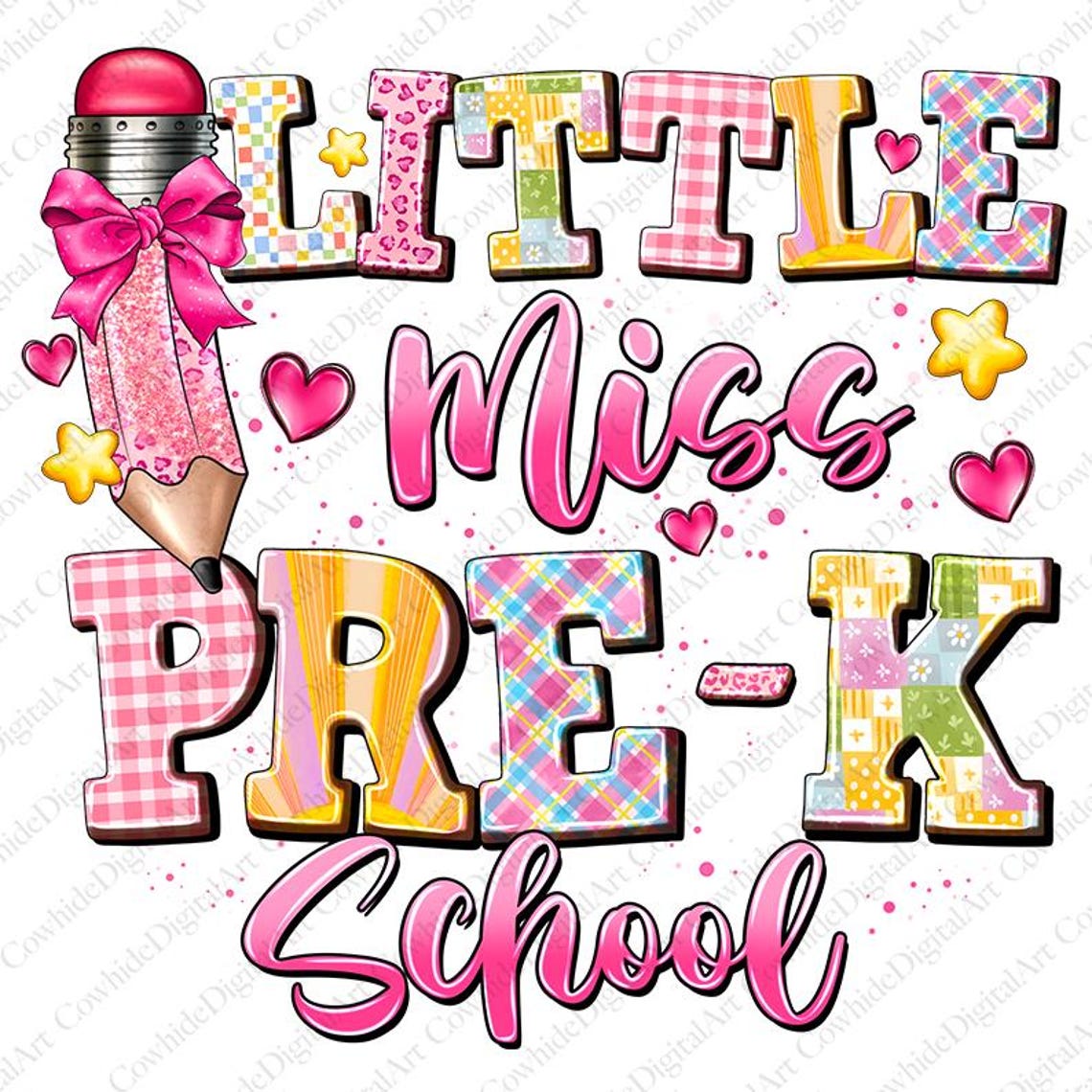 Pre-k School Png Sublimation Design Download, Little Miss Pre-k School ...