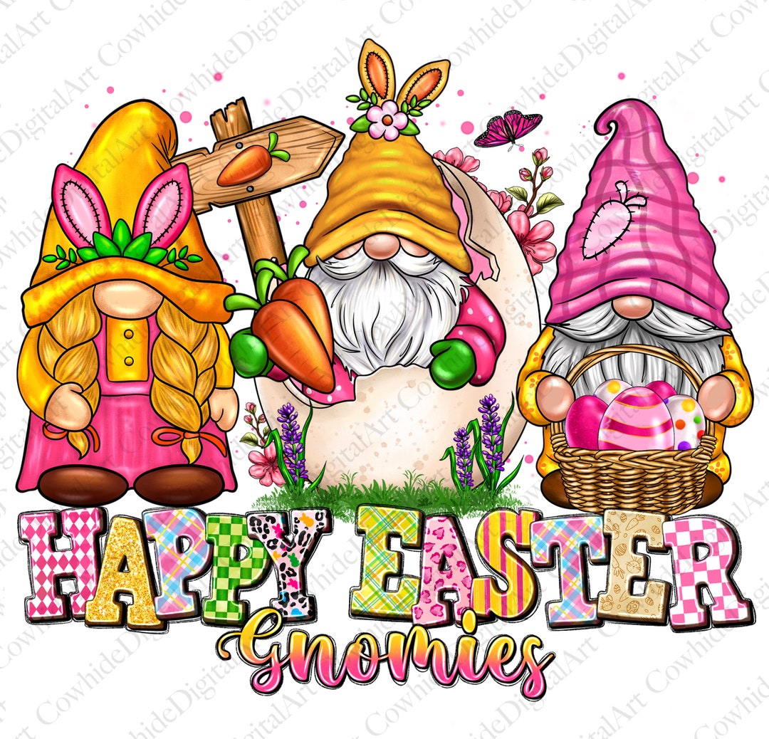 Easter Gnomes Png, Easter Png, Easter Day Sublimation Design,digital ...