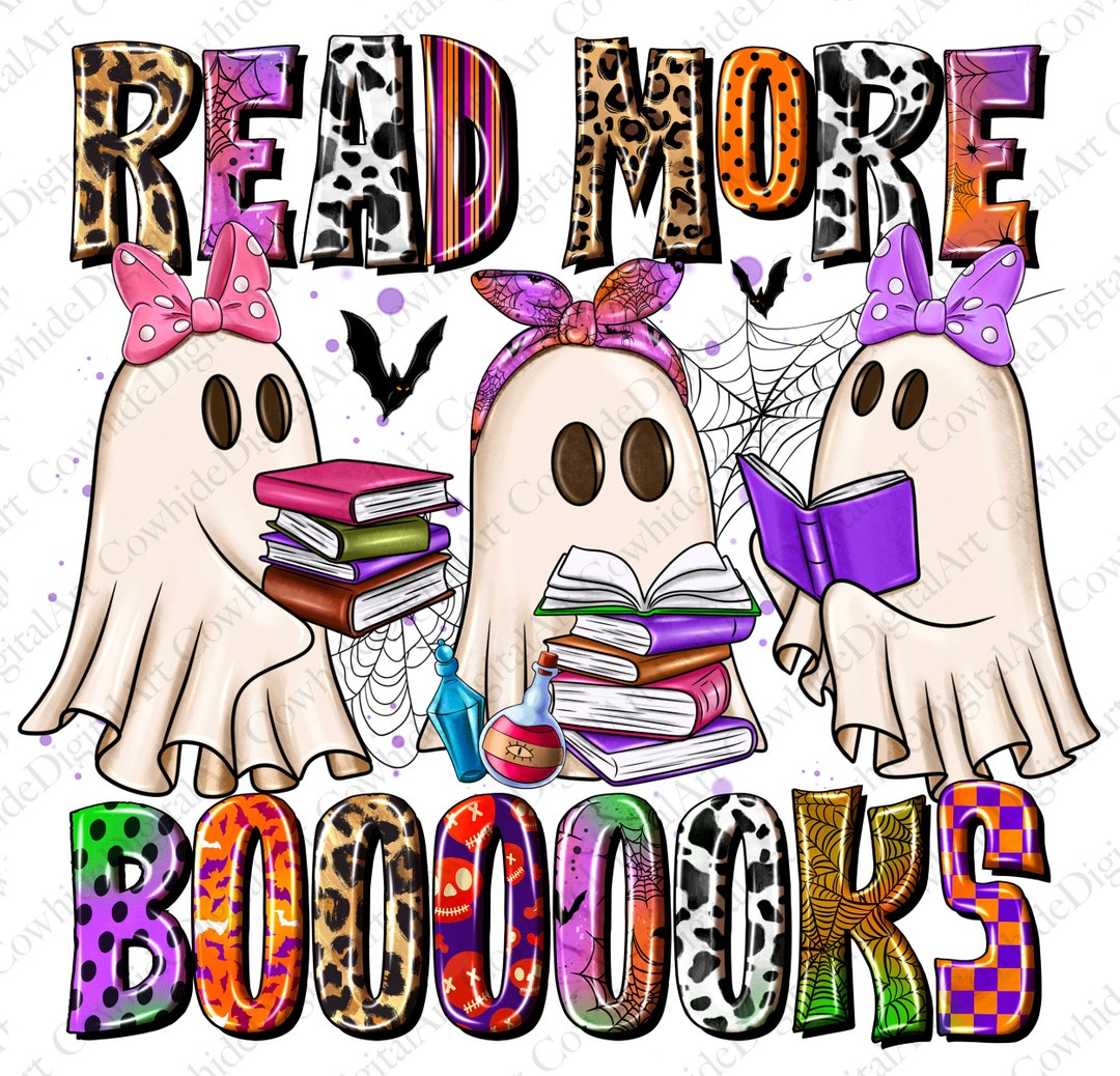 Read More Boooooks, PNG File, Sublimation Designs Download, Booooks Png ...