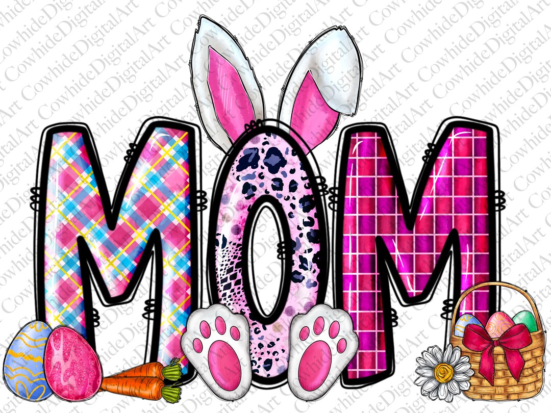 Easter Mom Png Sublimation Design Download, Happy Easter Day Png ...