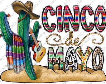 Cinco De Mayo Png Sublimation Design Download Mexican Day - Etsy