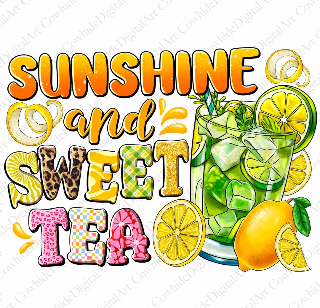Sunshine and Sweet Tea Png, Digital Downloads, Tea, Beach, Sweet Tea ...