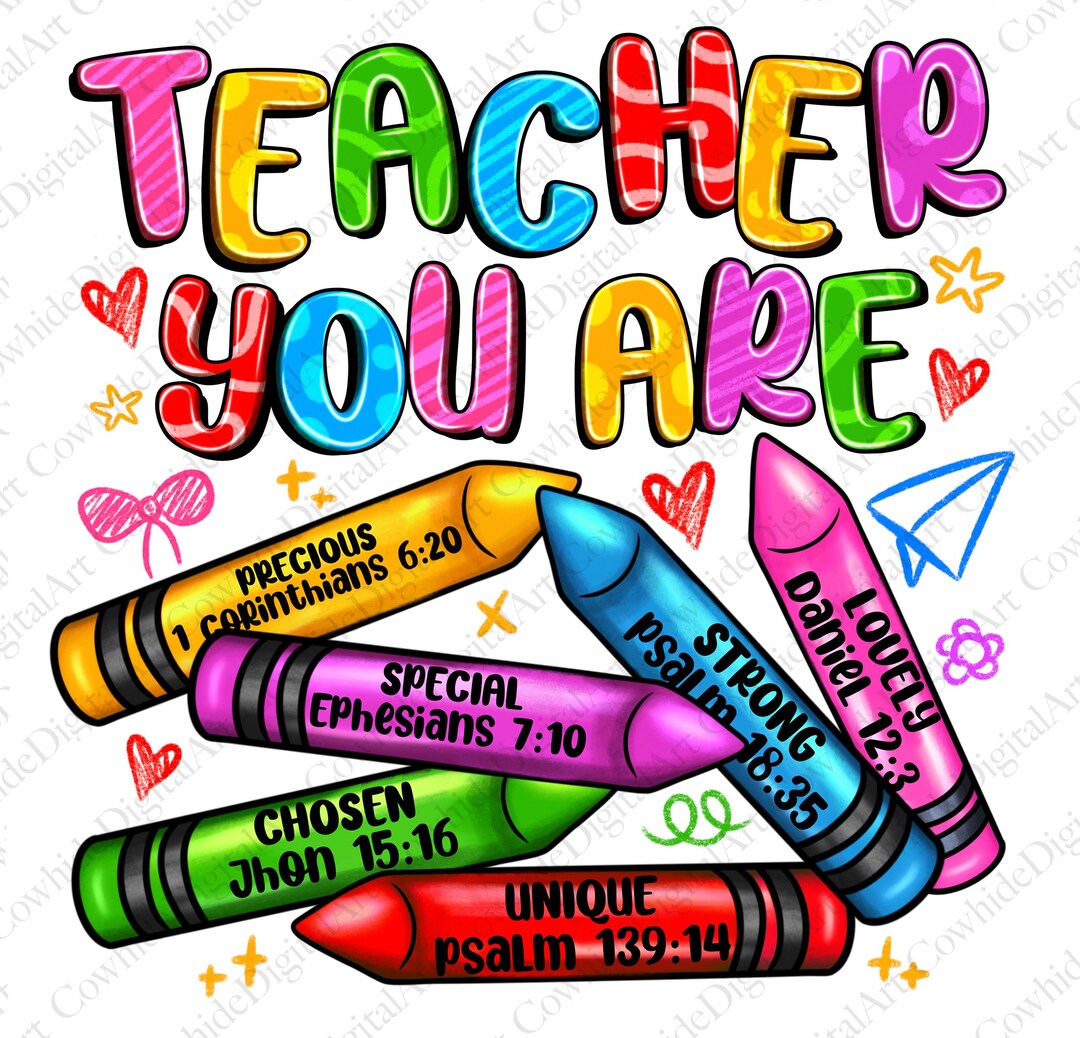 Teacher Name Custom Design, Bible You Are Teacher Png, Back to School ...
