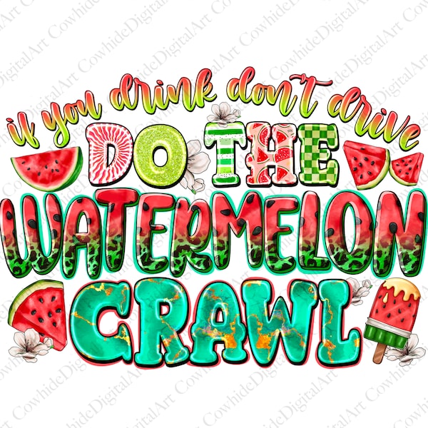 Watermelon Crawl - Etsy
