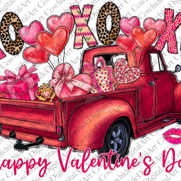 Valentines Day Truck - Etsy