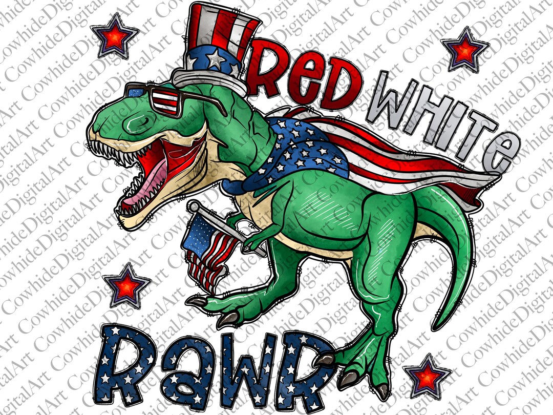 Red White & RAWR Rex Png, America, Dinosaur Usa, Rex Png, American Day ...