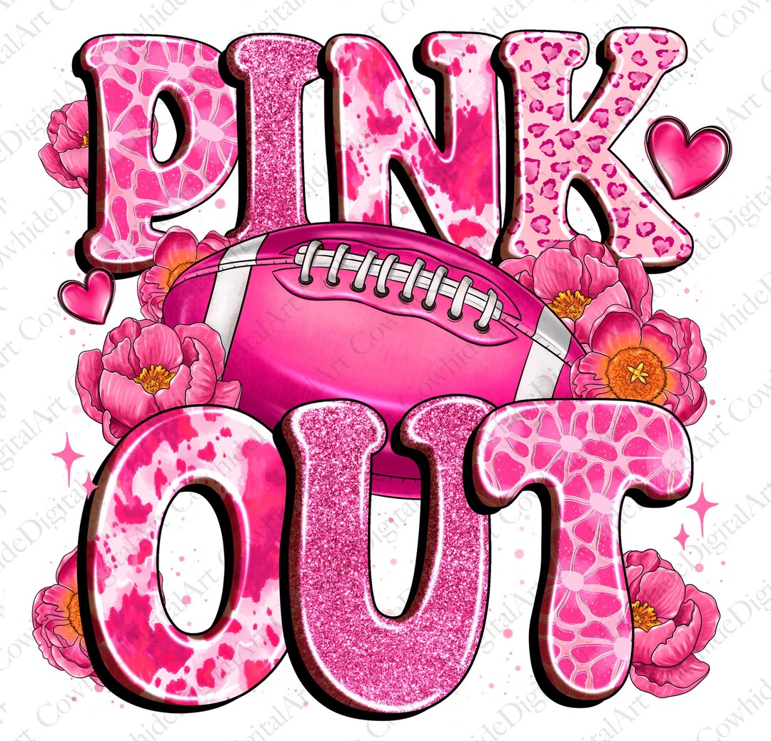Breast Cancer Football Pink Out Png, Breast Cancer Png, Pink Ribbon Png ...