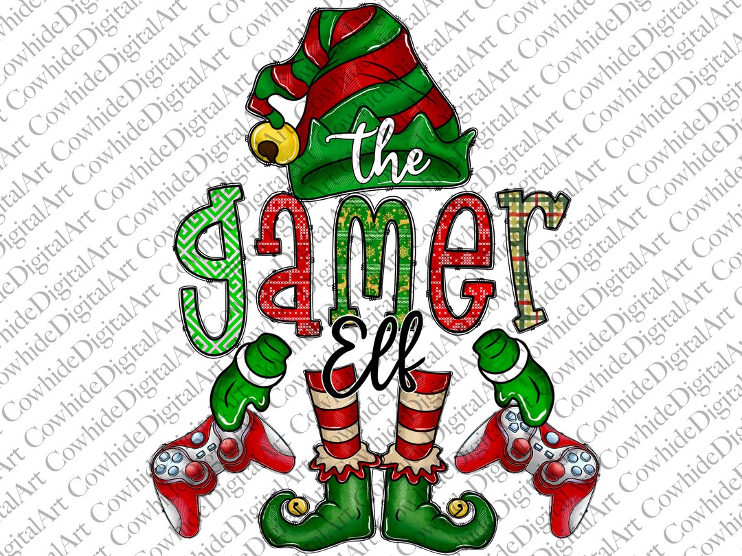 The Gamer Elf Png, Christmas Gamer, Elf Png, Elf Feet,elf Squad ...