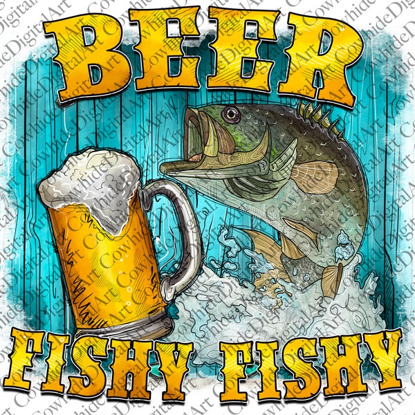 Beer and Fishing - Etsy