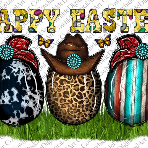 Happy Easter Png Western PNG Easter Png Cowboy Egg Png - Etsy