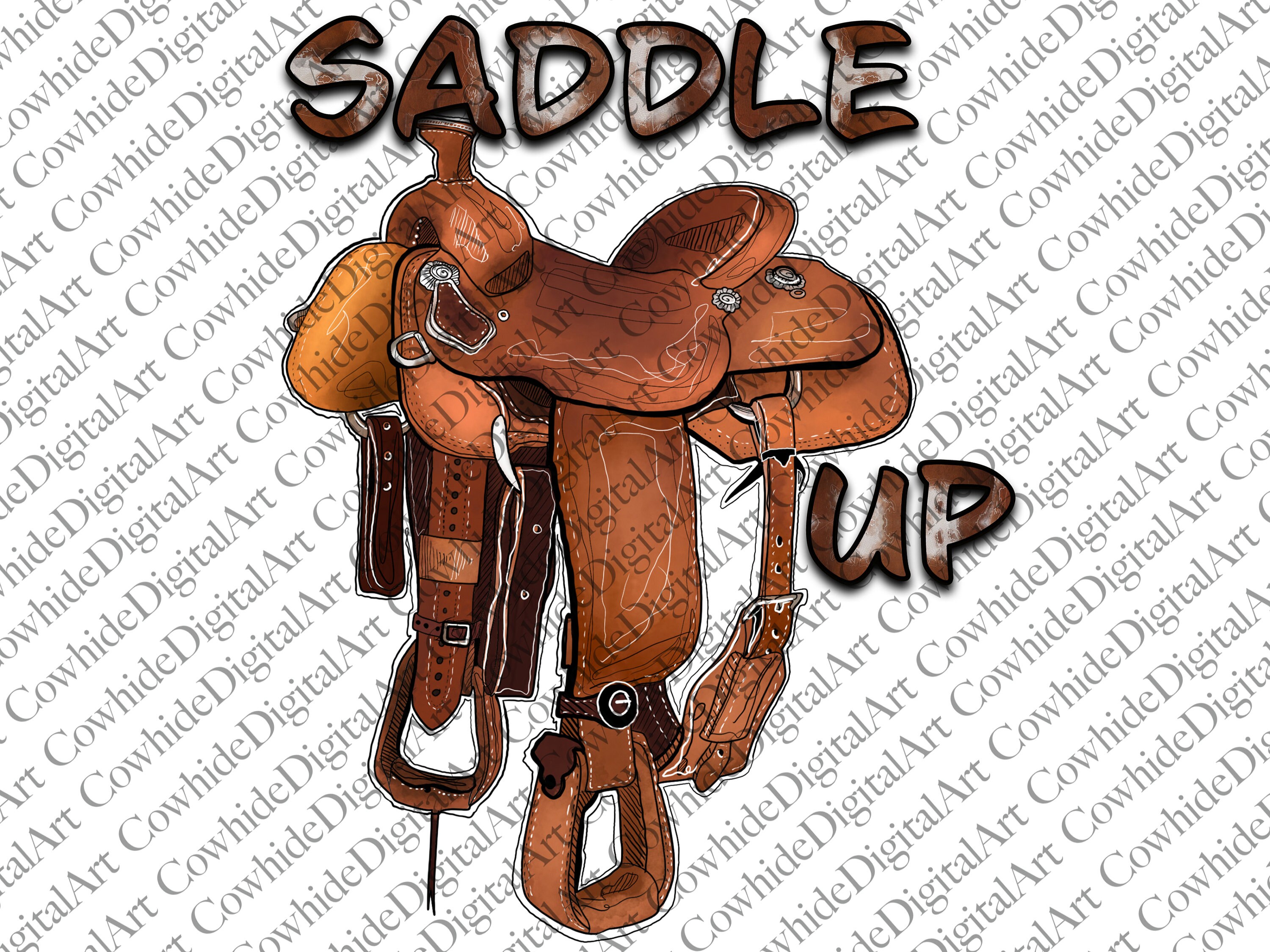 Saddle up PNG Sublimation Download Cowhide Png Sublimation - Etsy