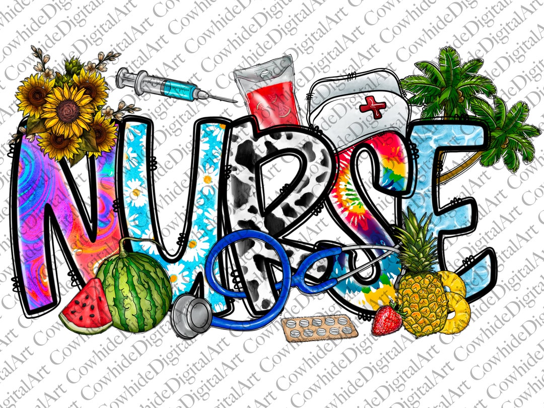 Summer Nurse PNG, Beach Design (digital Download) - Etsy