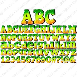 St. Patrick's Day Doodle Alphabet Bundle, Lucky PNG Letters ...