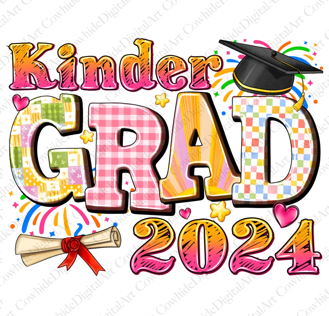 2024 Kindergarten Grad, Kindergarten Graduation Png, Graduation From ...