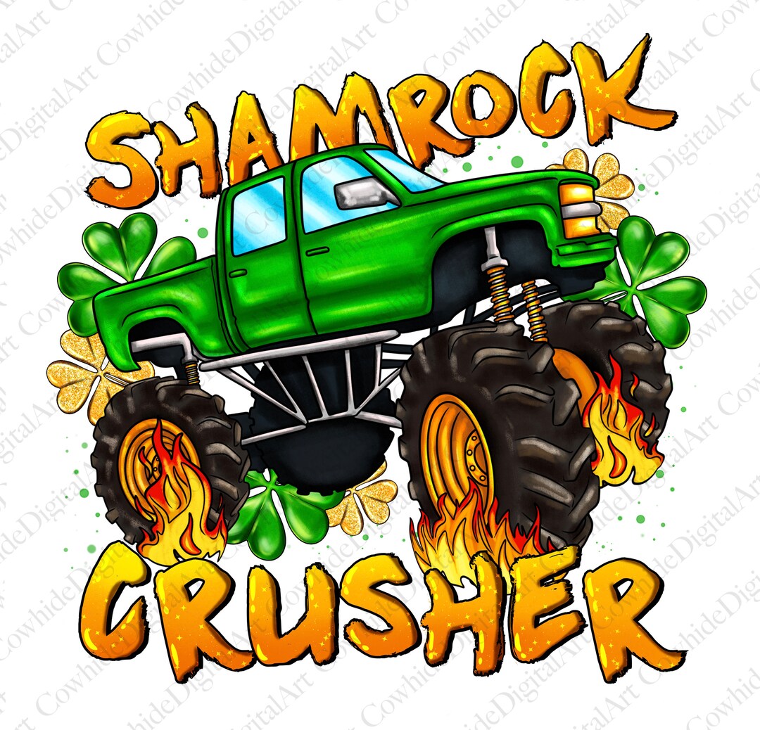 Shamrock Crusher Png Sublimation Design Download, St. Patricks Day Png ...