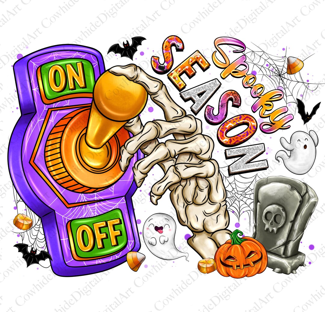 Spooky Season on Png, Halloween Png, Skull Png, Skeleton Png, Witch ...