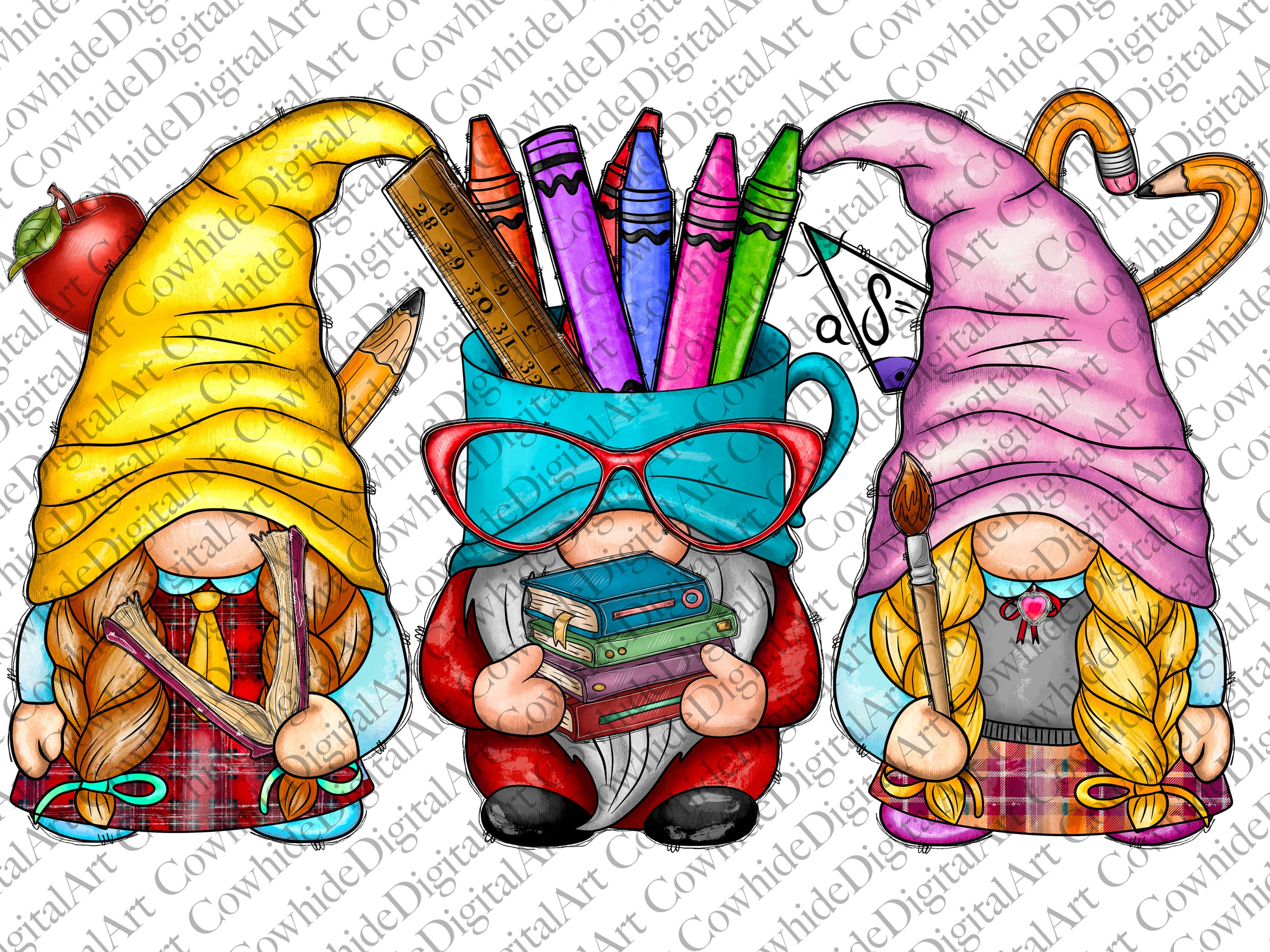 Teacher Gnomes PNG, Sublimation Design (digital Download) - Etsy