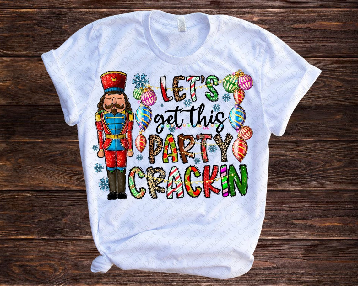 Let's Get This Party Crackin PNG Christmas Clipart - Etsy
