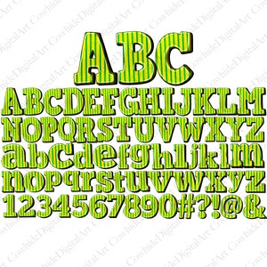 St. Patrick's Day Doodle Alphabet Bundle, Lucky PNG Letters ...