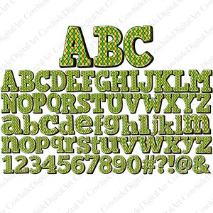 St. Patrick's Day Doodle Alphabet Bundle, Lucky PNG Letters ...