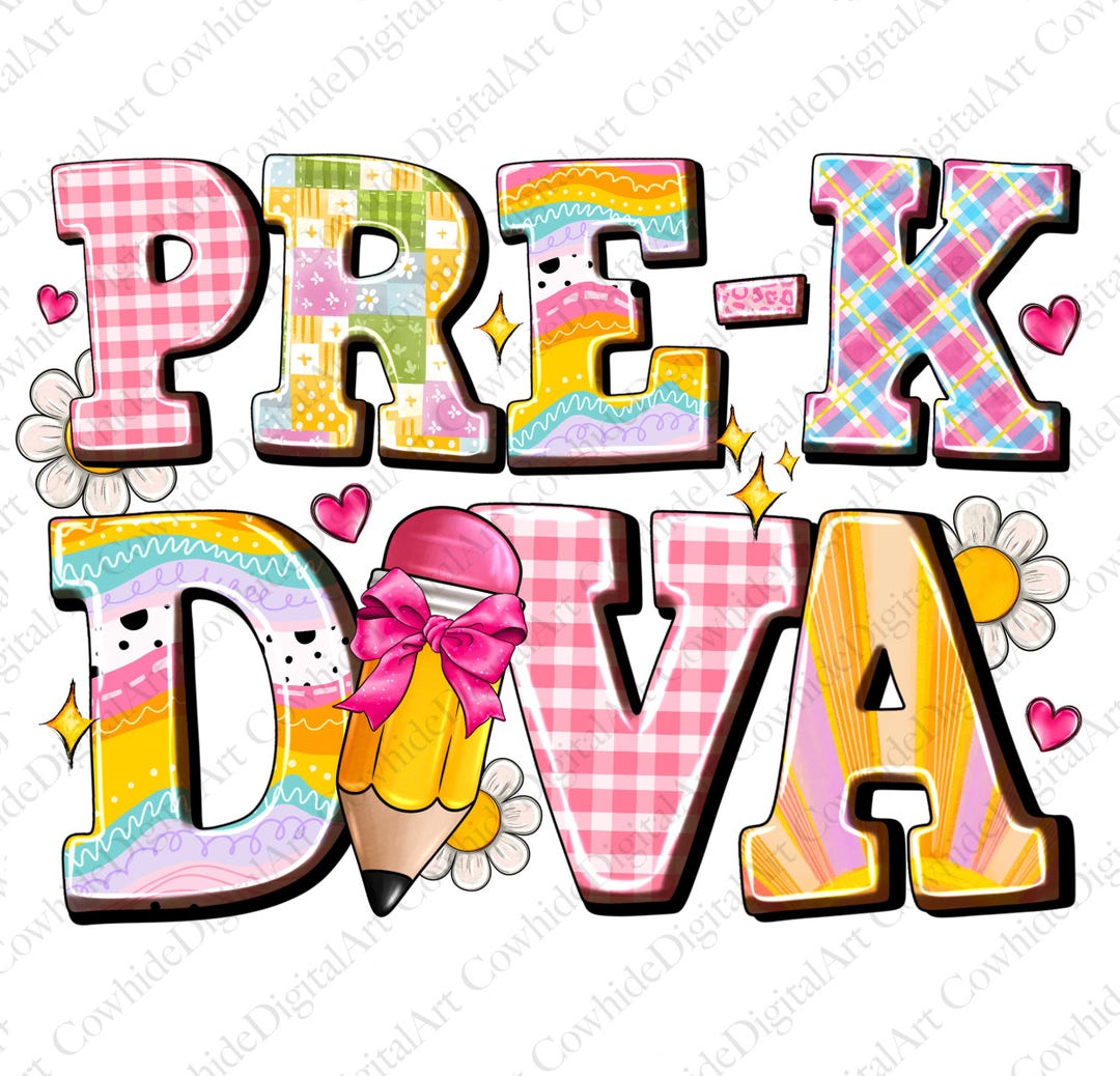Pre-k Diva Png Sublimation Design Download, Hello Pre K Png, First Day ...