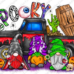 Spooky Gnomes PNG, Halloween Gnomes PNG, Halloween Clipart,gnome ...