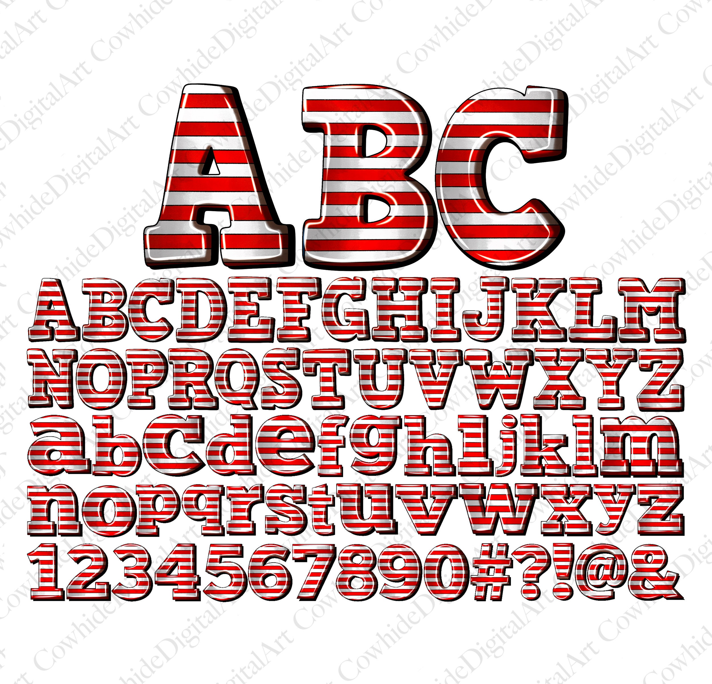 Patriotic Alphabet PNG Bundle, 4th of July Doodle Letters (digital ...