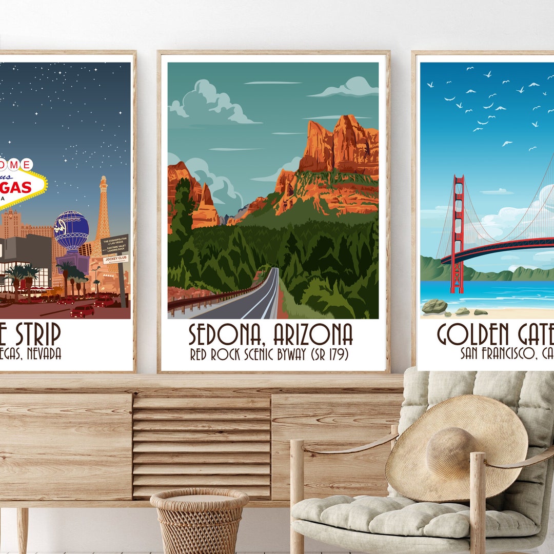 Arizona Poster | Sedona Poster | Sedona Print | Red Rock State Park ...