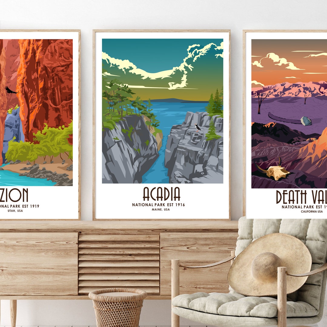 Acadia National Park Print | Acadia Park Poster | Acadia National Park ...