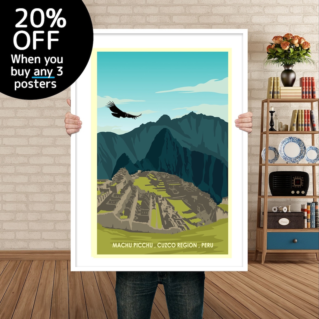 Machu Picchu Poster | Machu Picchu Print | Machu Picchu Peru Print ...