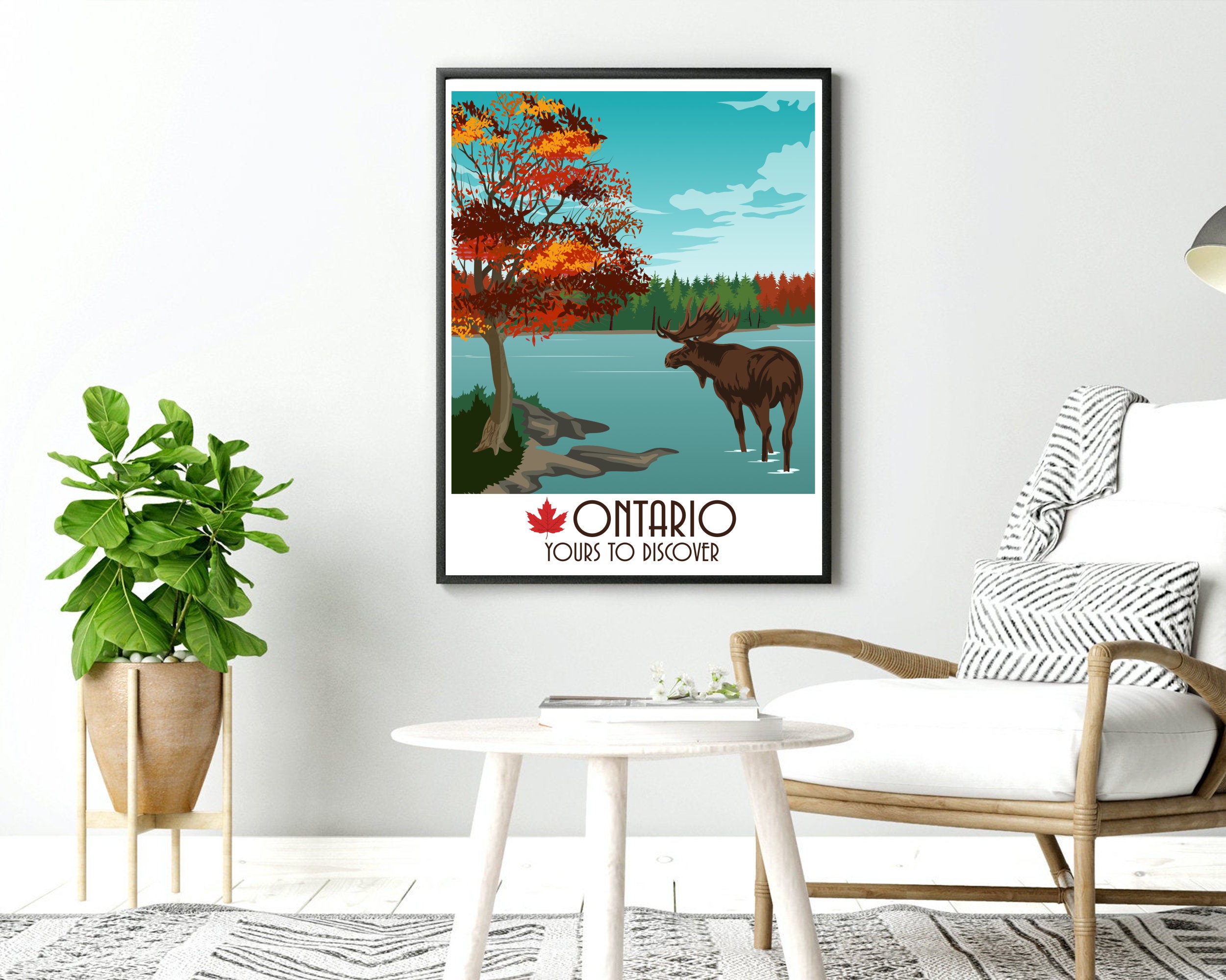 Ontario Print Ontario Poster Algonquin Park Poster Ontario Canada - Etsy