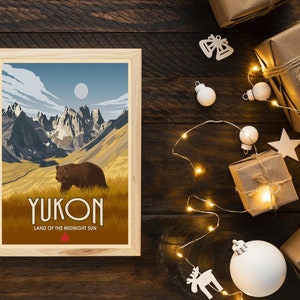 Yukon Travel Poster Yukon Print Tombstone Park Yukon - Etsy