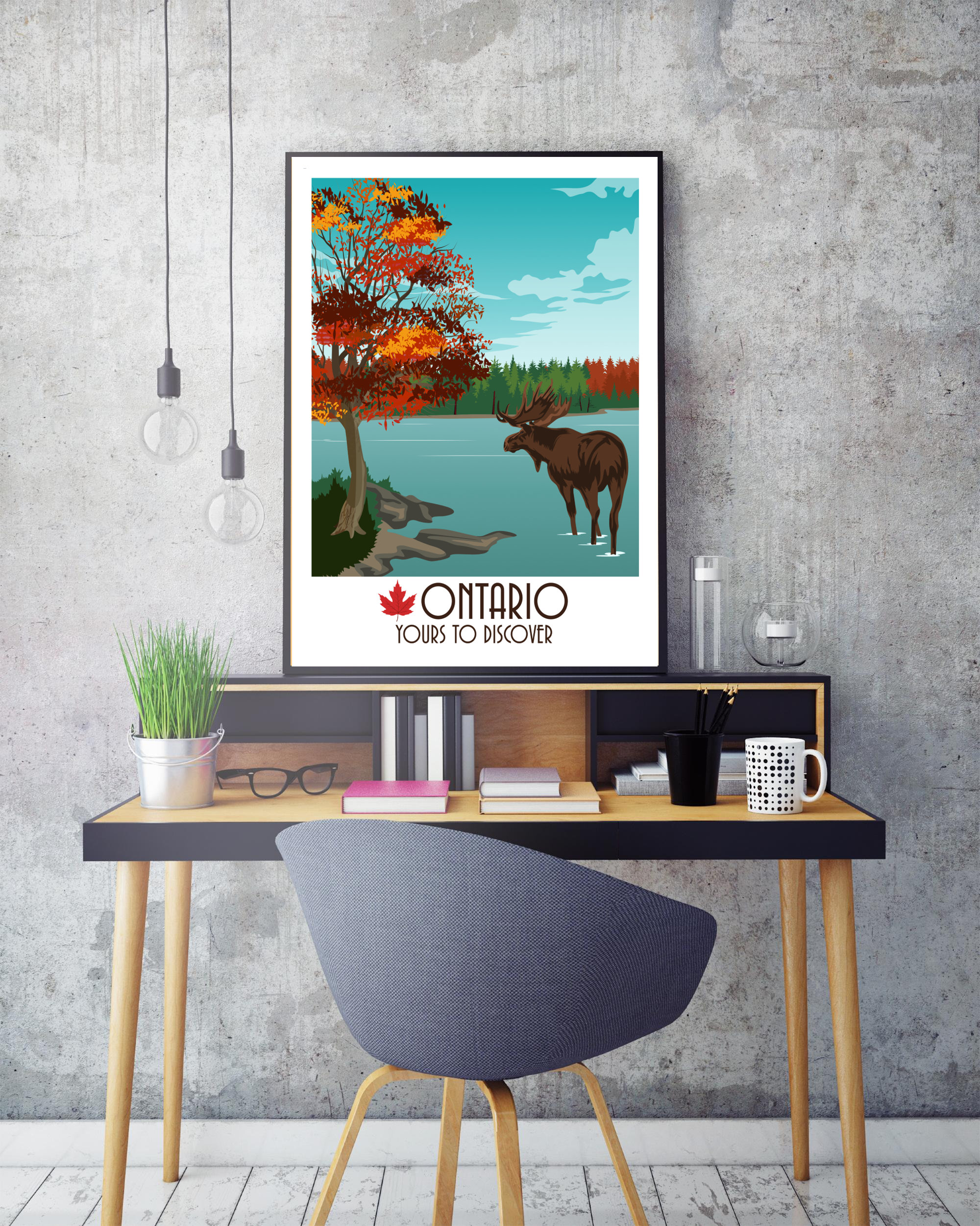 Ontario Print Ontario Poster algonquin Park Poster ON Canada Print ...