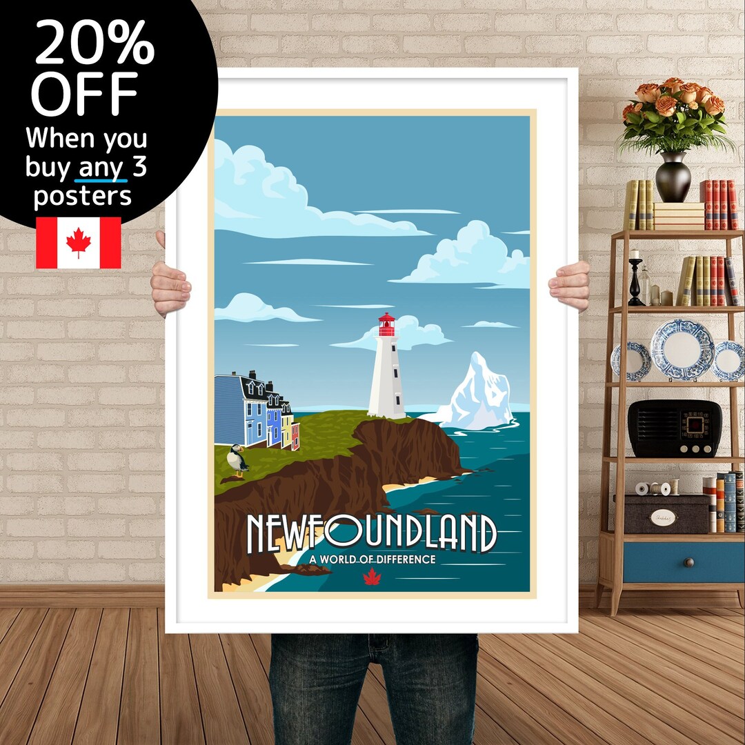 Newfoundland Poster | Newfoundland Travel Print | Wall Decor | Gift for ...