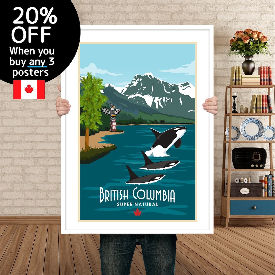 British Columbia Poster | British Columbia Print | Vancouver Island ...