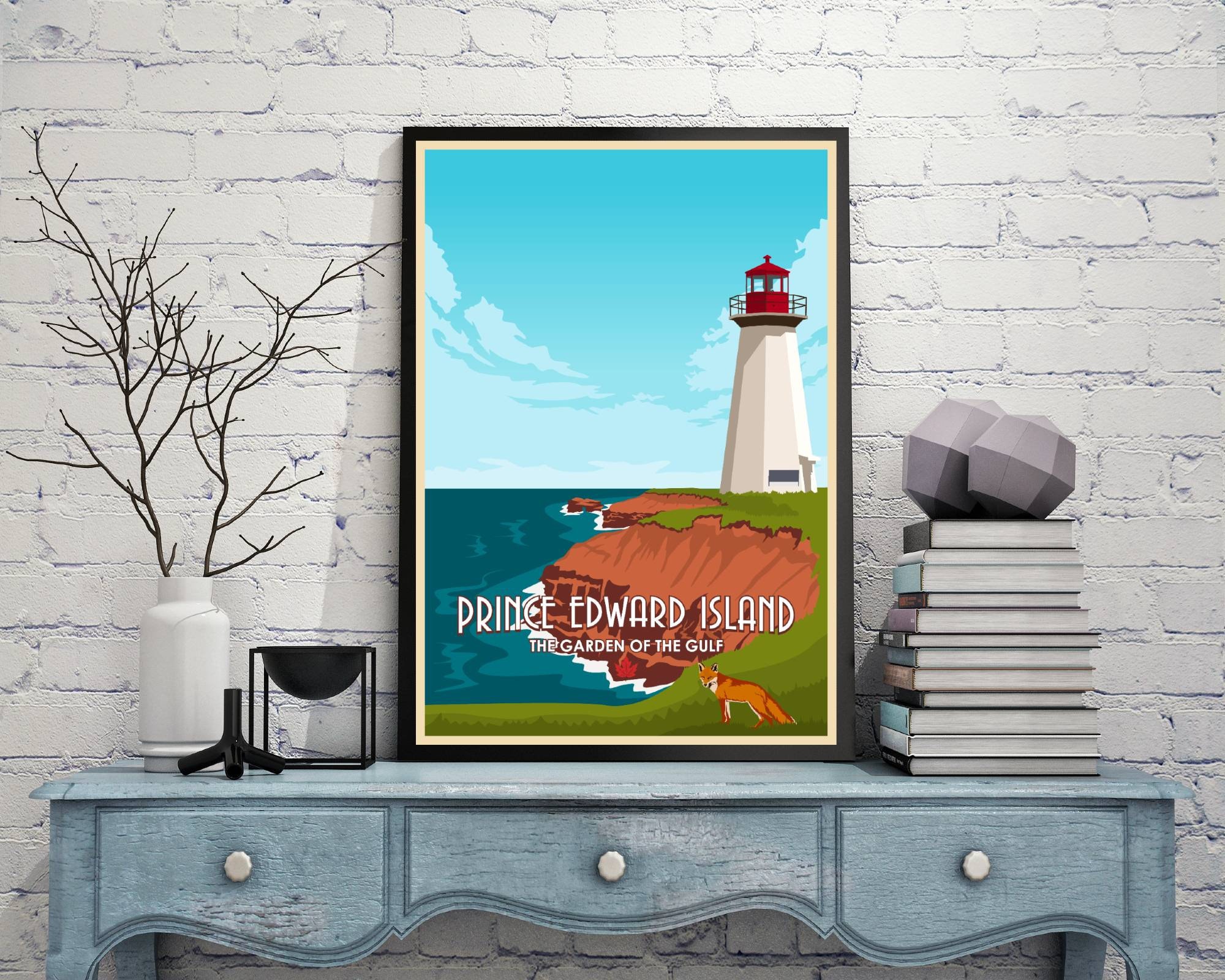 Prince Edward Island Travel Poster PEI Canada A Gift For | Etsy
