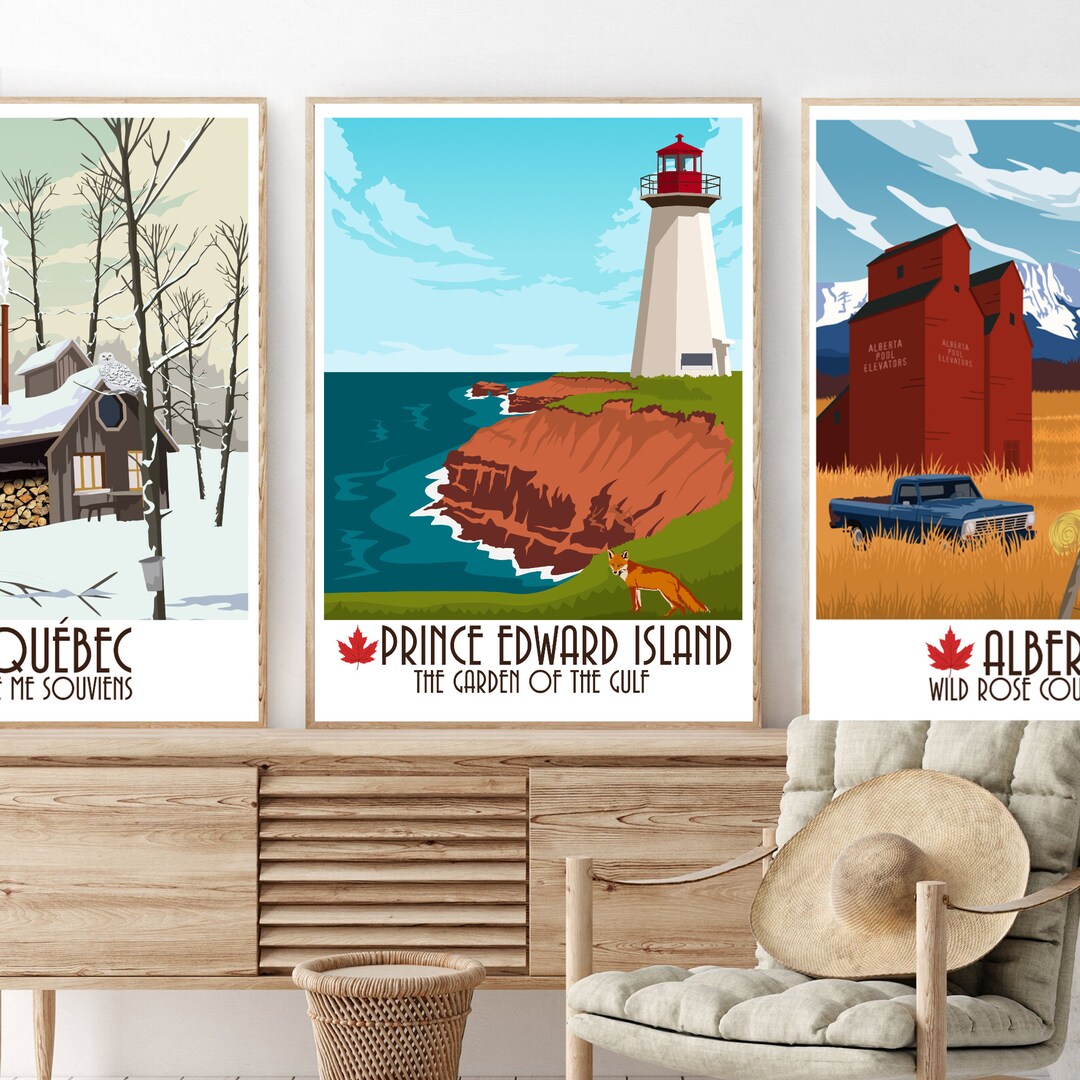 Prince Edward Island Print | PEI Poster | PEI Canada | A Gift for ...