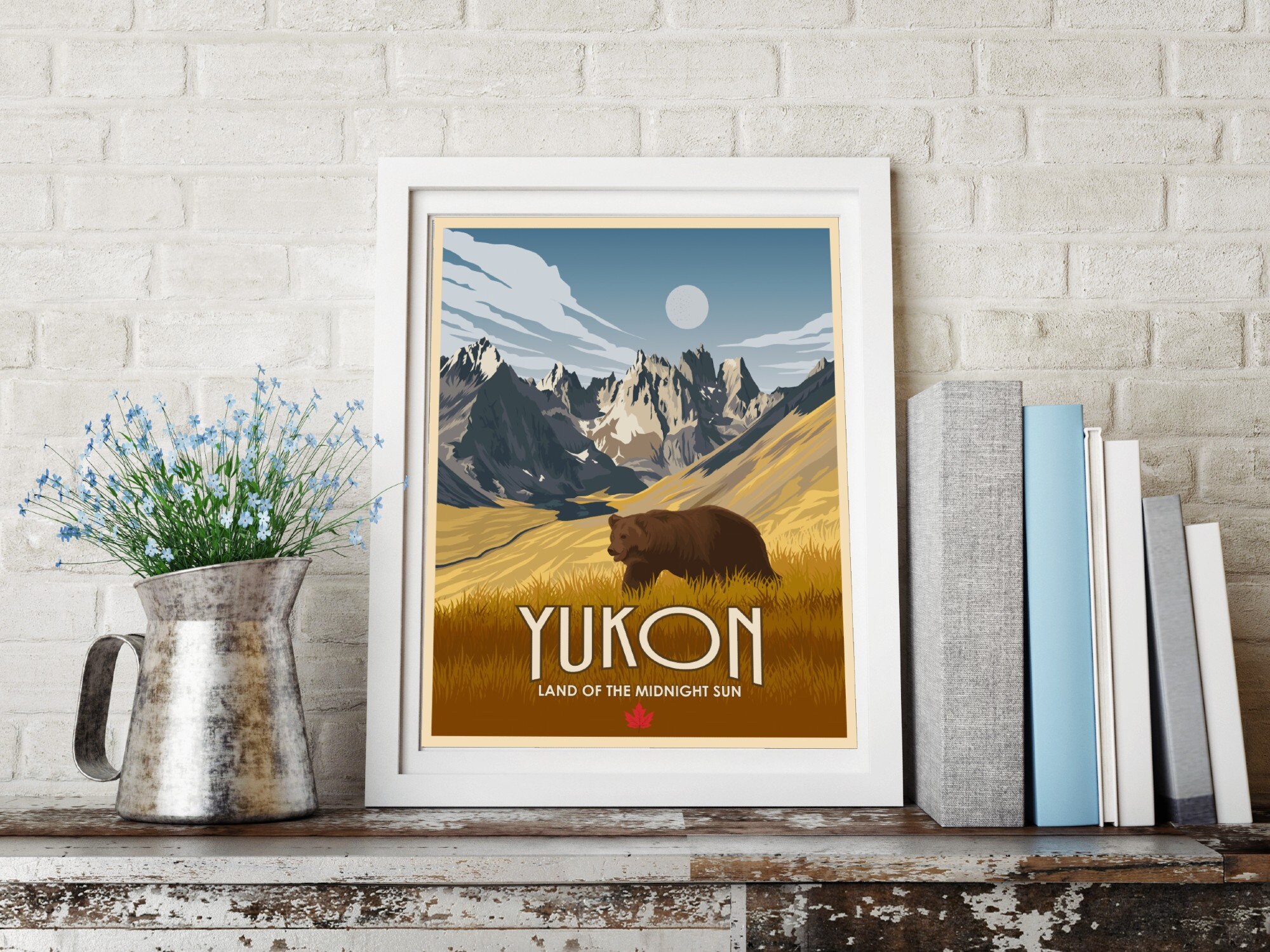 Yukon Travel Poster Yukon Print Tombstone Park Yukon - Etsy