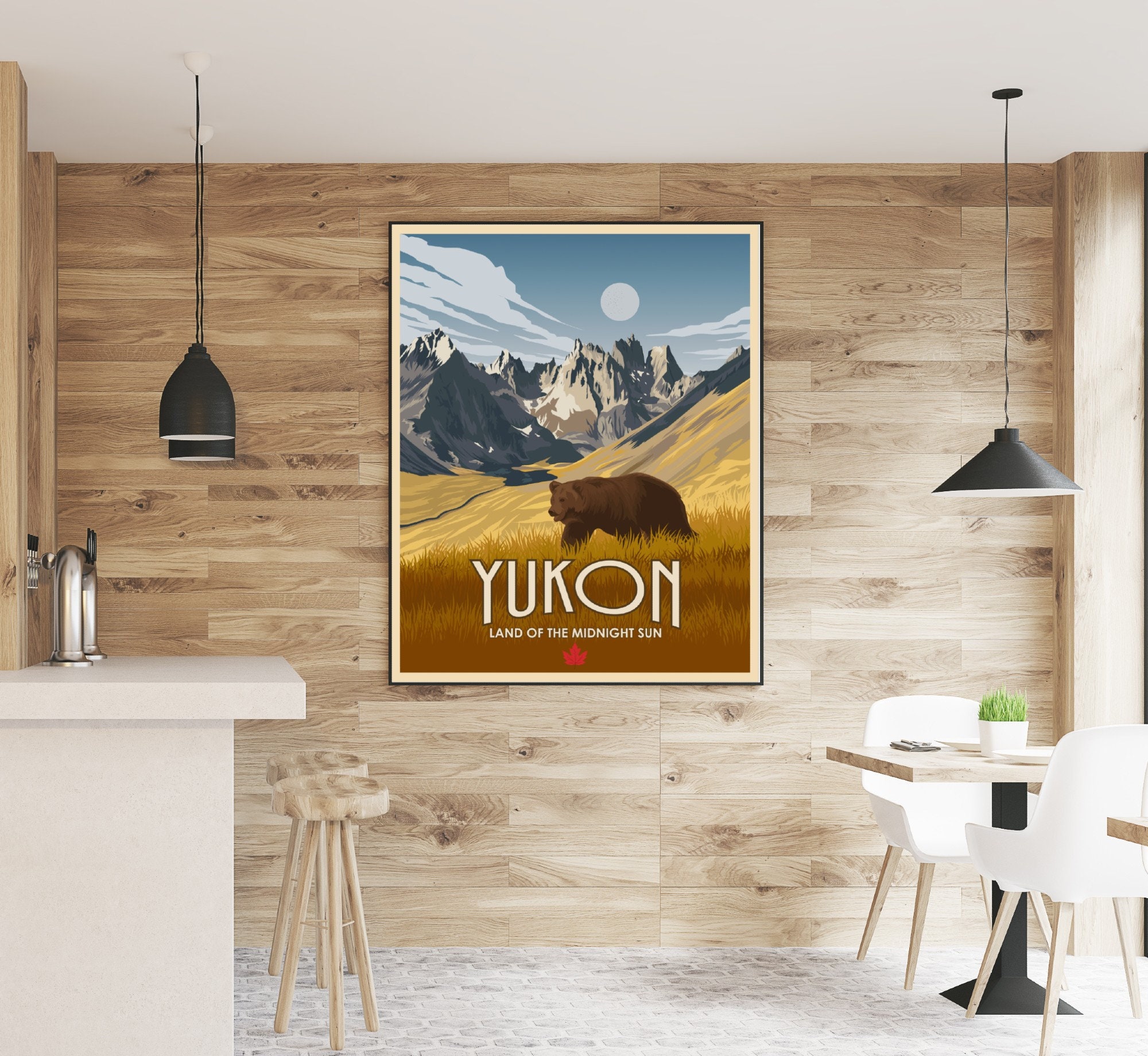 Yukon Travel Poster Yukon Print Tombstone Park Yukon - Etsy