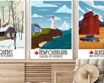 Newfoundland Travel Poster - Etsy Canada