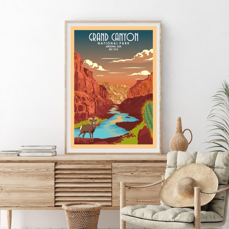 Grand Canyon Poster | Grand Canyon Print | Grand Canyon National Park ...