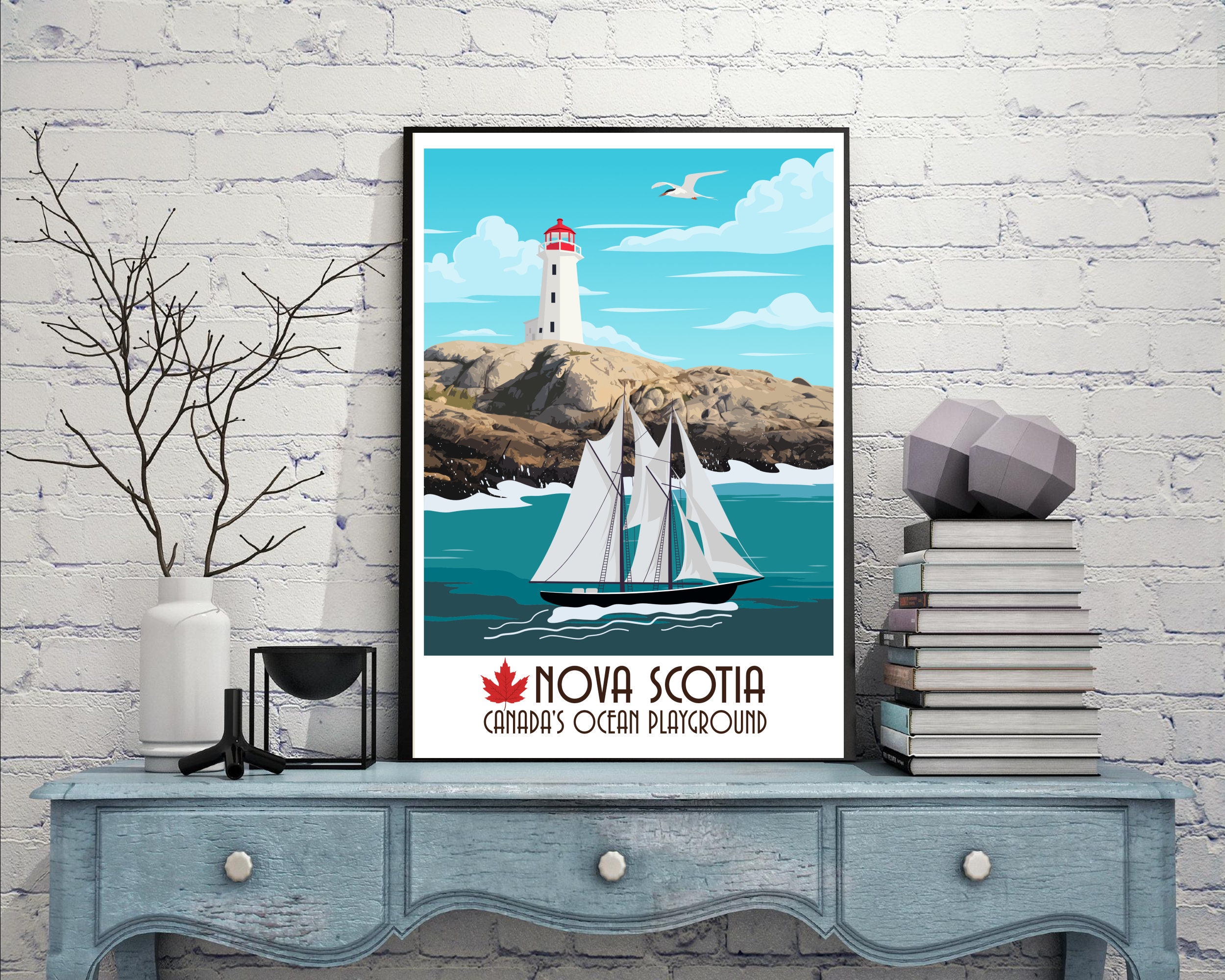 Nova Scotia Print Nova Scotia Poster Nova Scotia Canada - Etsy