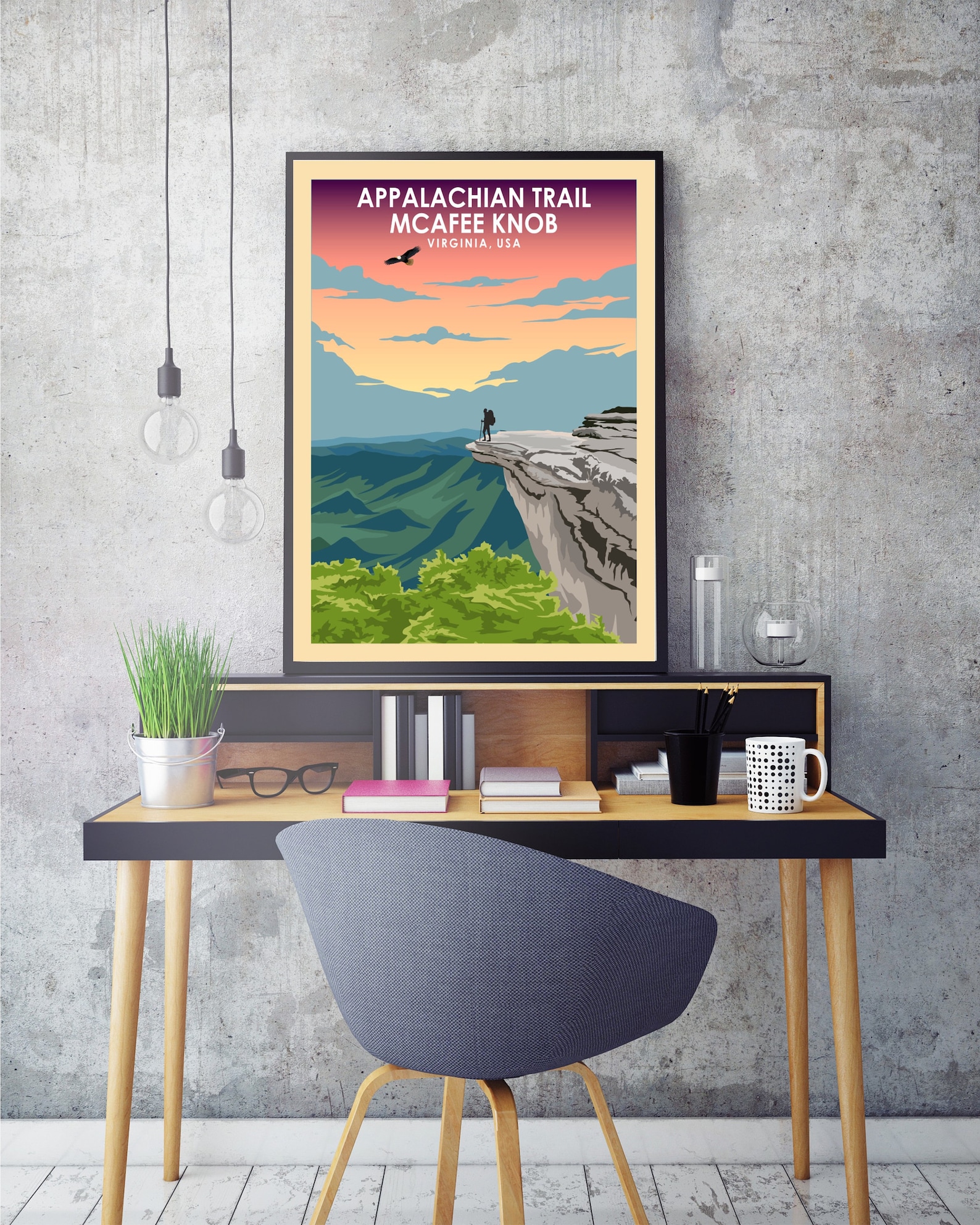 Appalachian Trail Poster Appalachian Trail Print AT Poster - Etsy