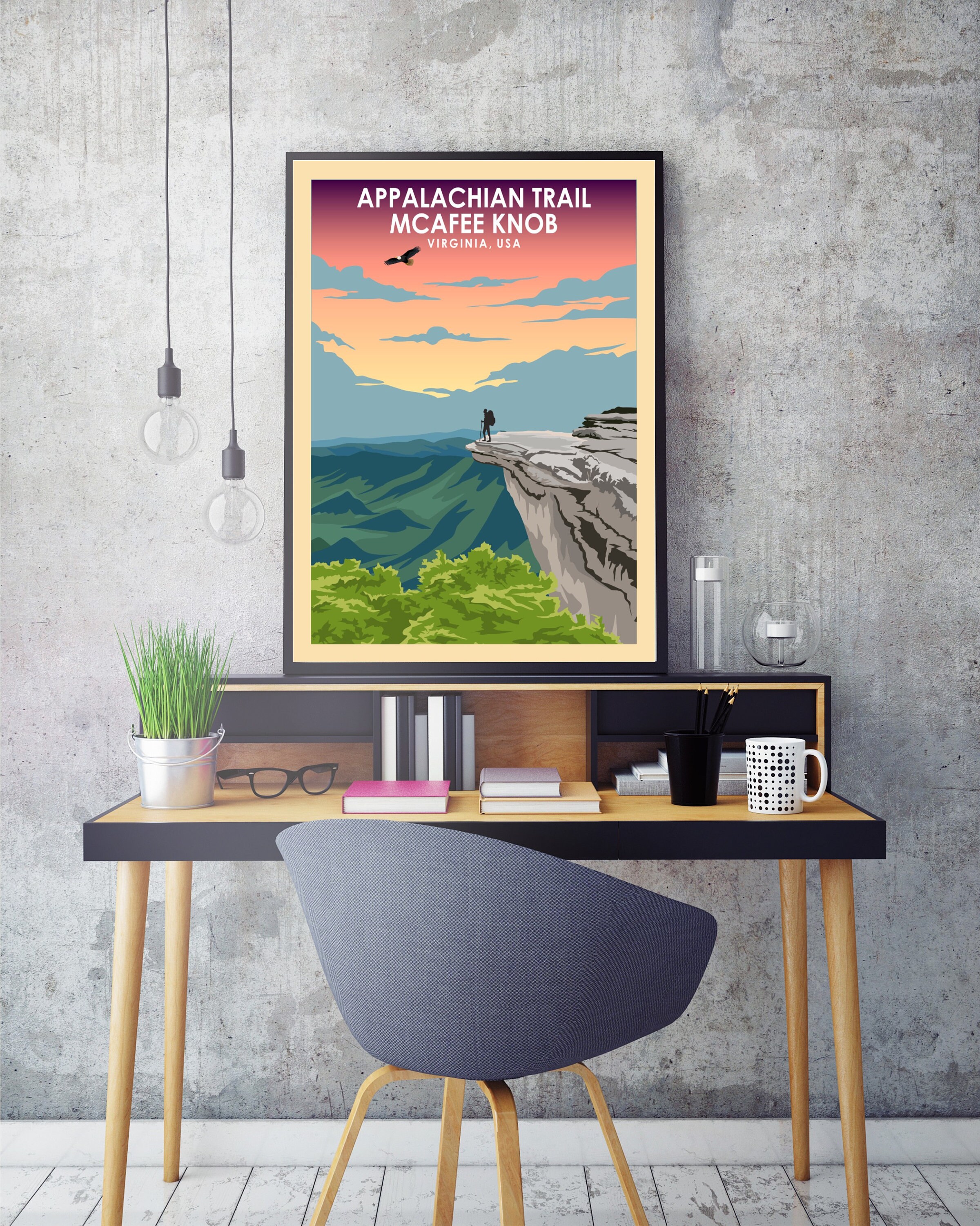 Appalachian Trail Poster Appalachian Trail Print AT Poster - Etsy