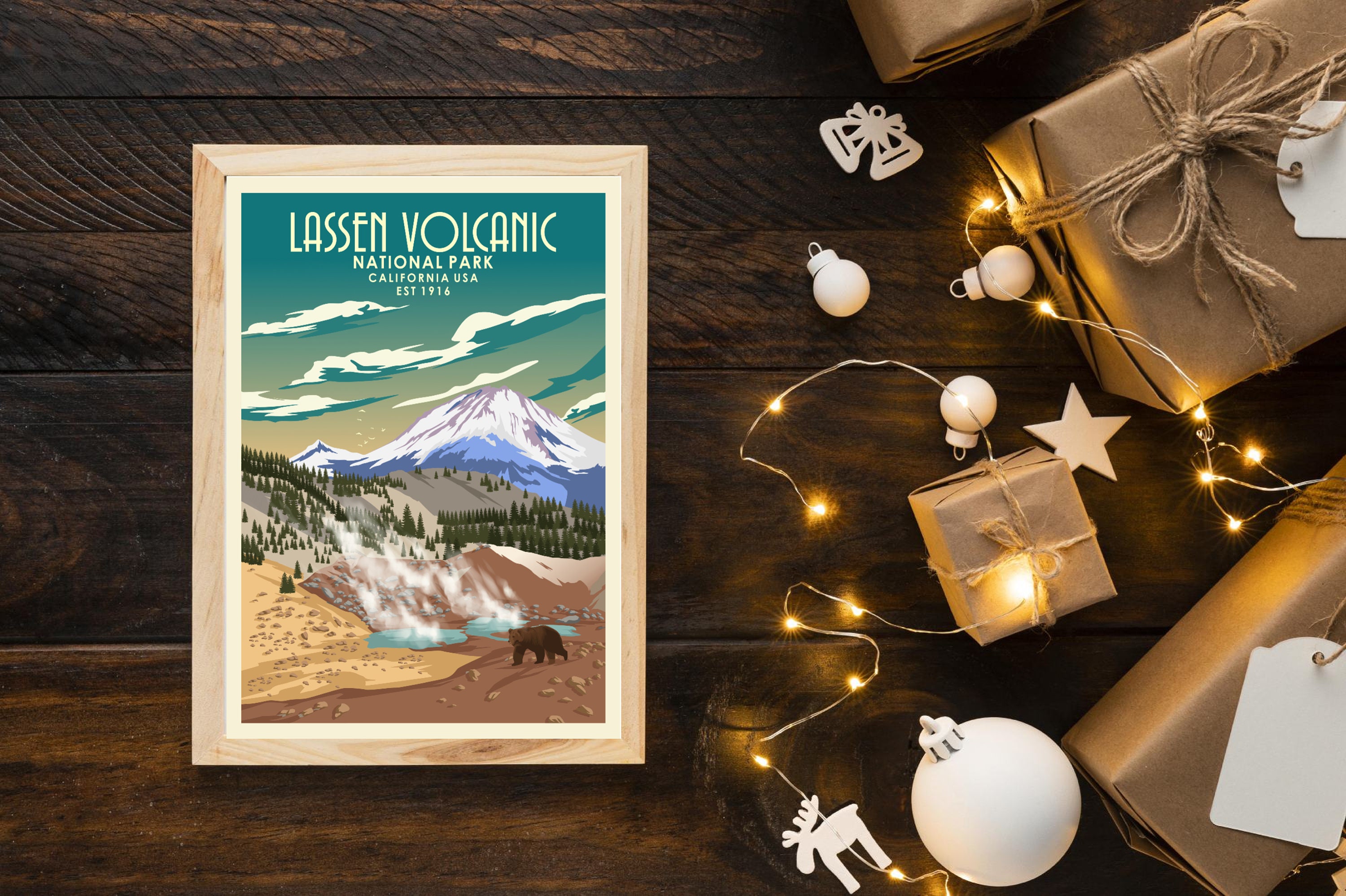 Lassen Park Poster Lassen Park Print Lassen Volcanic Park Poster Lassen ...