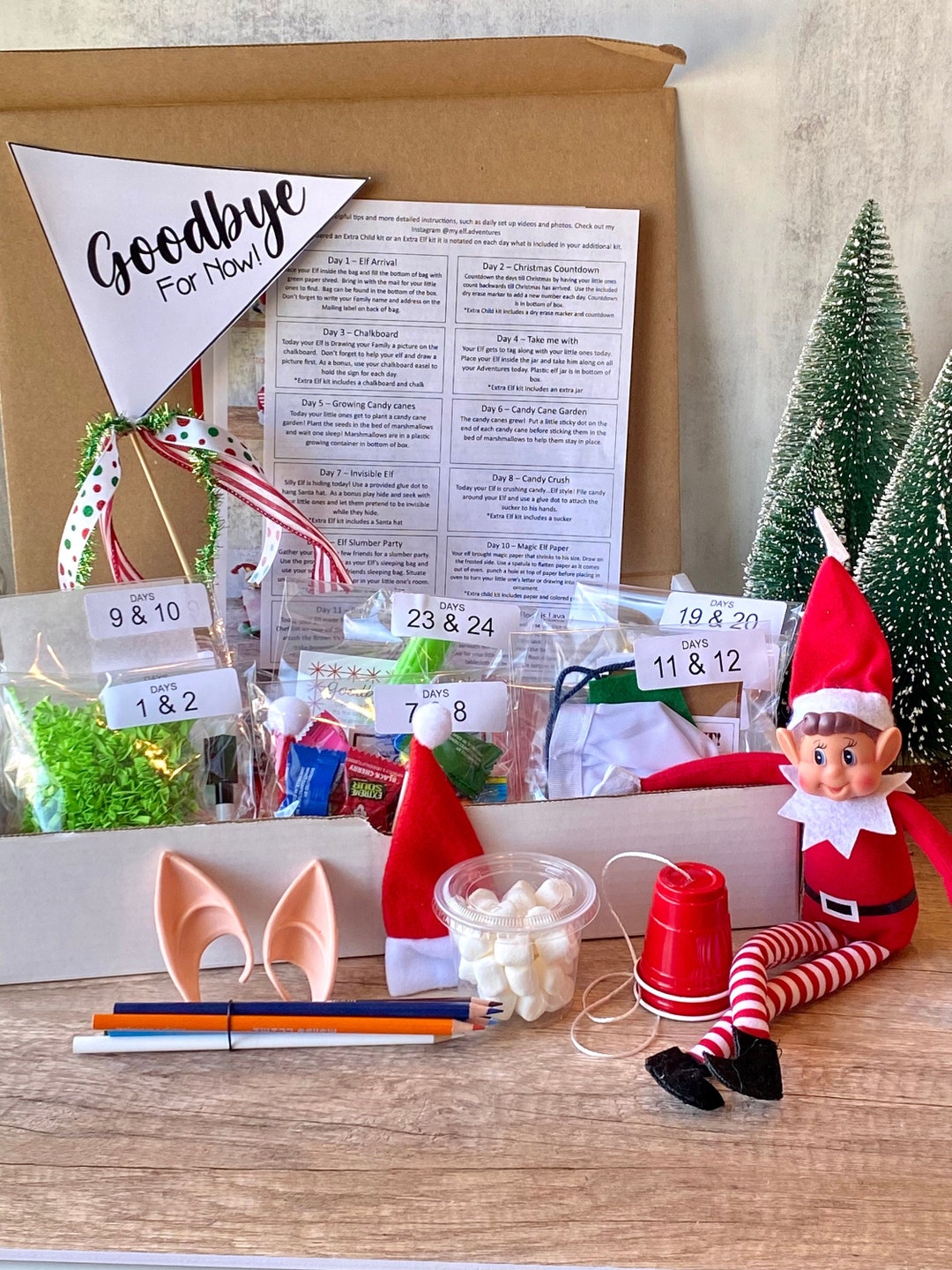 Now Shipping 24-days of Christmas Elf Activity Kit, Elf Props, Elf ...