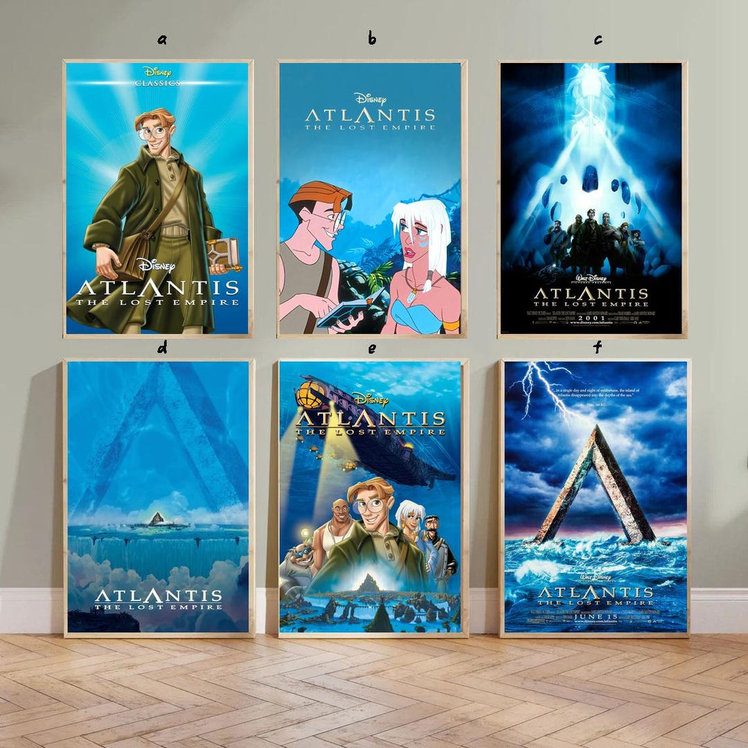 Atlantis the Lost Empire 2001 Anime Movie Poster Canvas Wall Art ,no ...