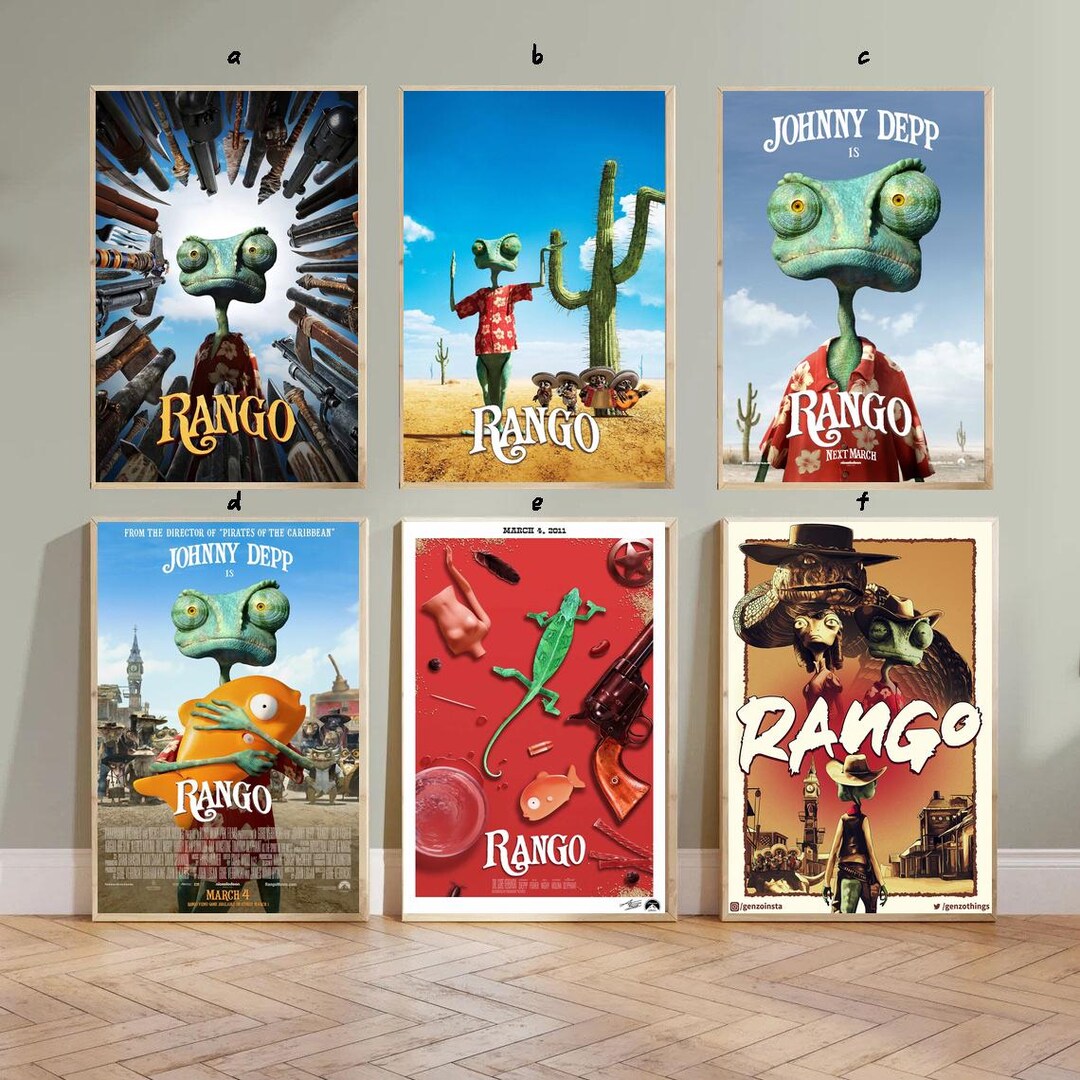 Rango 2011 Anime Movie Poster Canvas Wall Art ,no Frame12x18''.24x36 ...